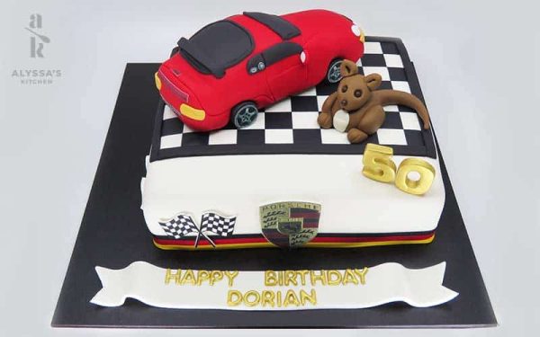 Porche car topper - Alyssa’s Kitchen | Custom Made Cakes & Desserts